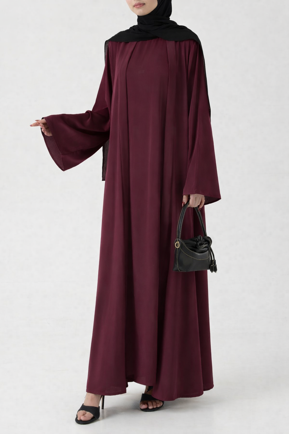 Aidah Wine Abaya – Mirha Wear